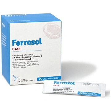 Ferrosol flash 30 sachets laboratorios | Salidzini.lv